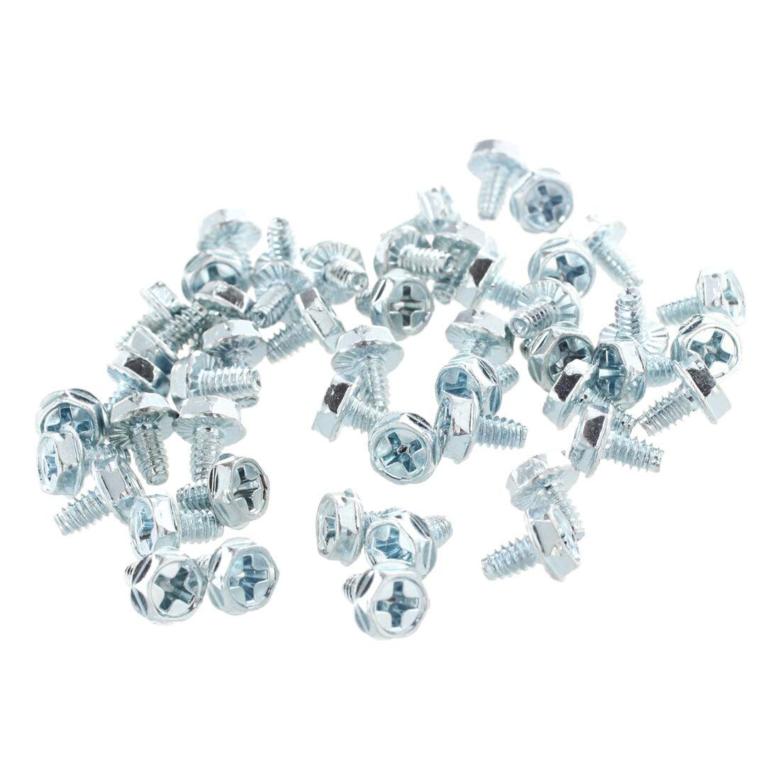 50 PCS Quadrex Head Short for Computer Case Motherboard Screws SCRW-031426