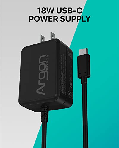 Argon NEO x Raspberry Pi 4 4GB Kit | Aluminum Case | 64 Gig SD Card | Micro HDMI to HDMI Cable | 18W Type-C Power Supply | Quick Start Guide