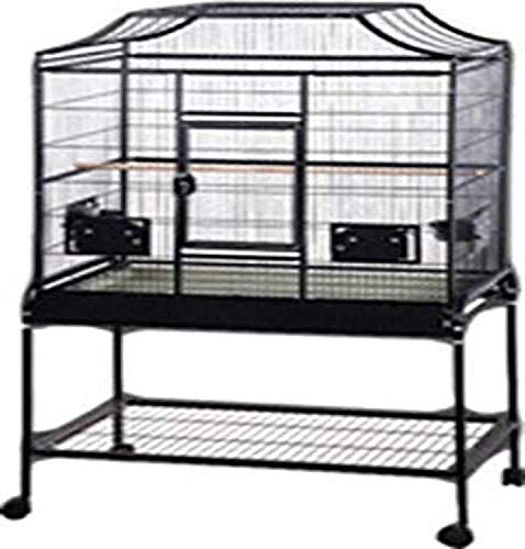 A&E Cage Co. 32' x 21' x 61' Elegant Flight Cage, Black
