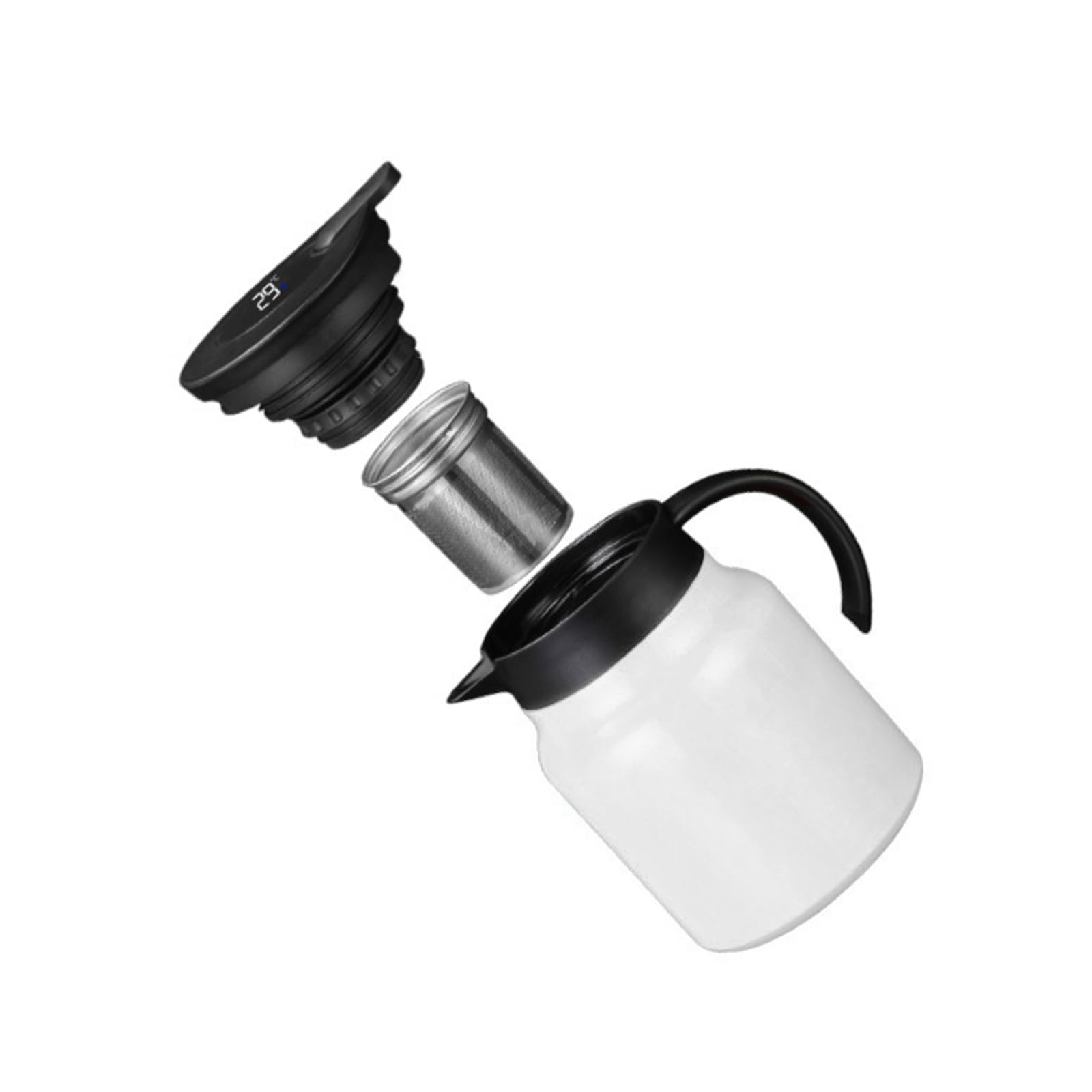 1000ML Hot Water Boilers Electric Kettle With Handle Stainless Steel Tea Kettle Removable Tea Infuser Insulated Pot Electric Kettle