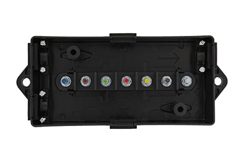 ABN Electrical Wire Connector Junction Box 1-Pack Trailer, Camper, RV Light 7 Gang/Pole Automotive Wiring Rewiring