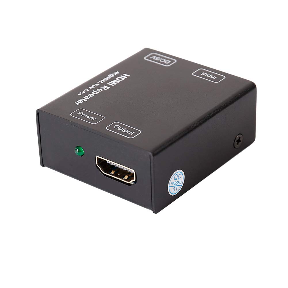 DTECH 4K2K HDMI 2.0 Signal Amplifier Booster Repeater 4K 60Hz YUV 444 18Gbps HDCP 2.2 CEC 3D 1080P Extender Boost up to 164 Feet Compatible with PS4 VR TV Box Blu-ray Player HDTV Monitor Projector