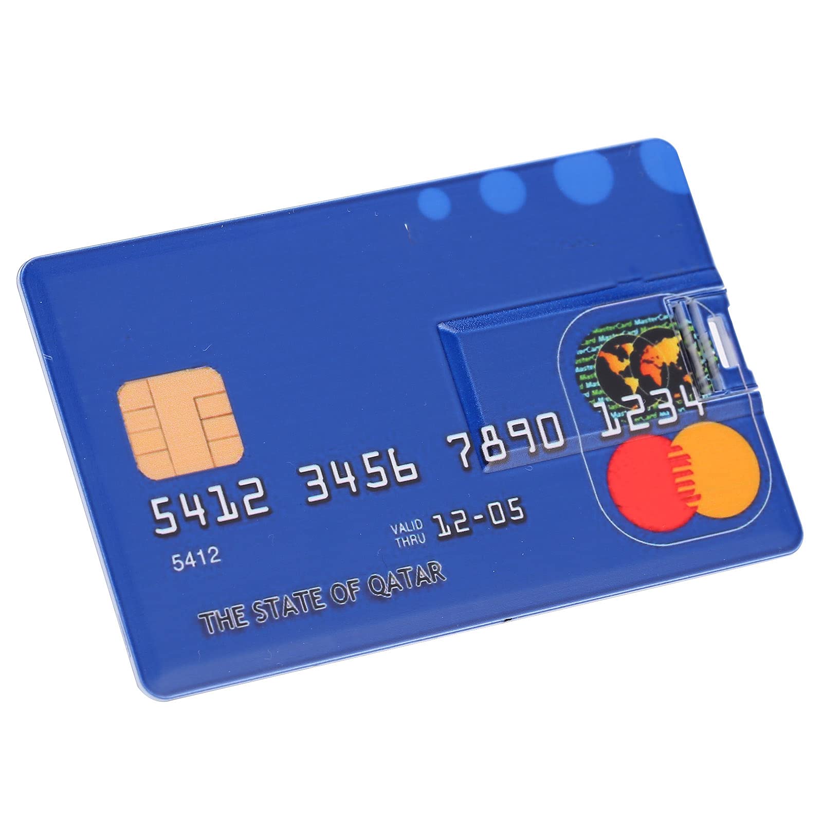 Zunate Card Shaped U Disk, Simple Unique USB Flash Drive for Data Storage File Transfer (32GB), Portable Drive Great for School, Office Or Daily Usage