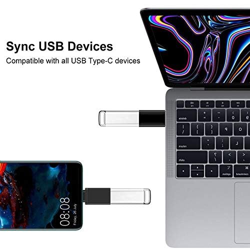 10Piece Type C Adapter Kit, Compatible with Micro-USB/Type-C/USB/1 -p Hone Cable,Foam Insert Travel Case with Carabiner, Includes USB Type C Cable