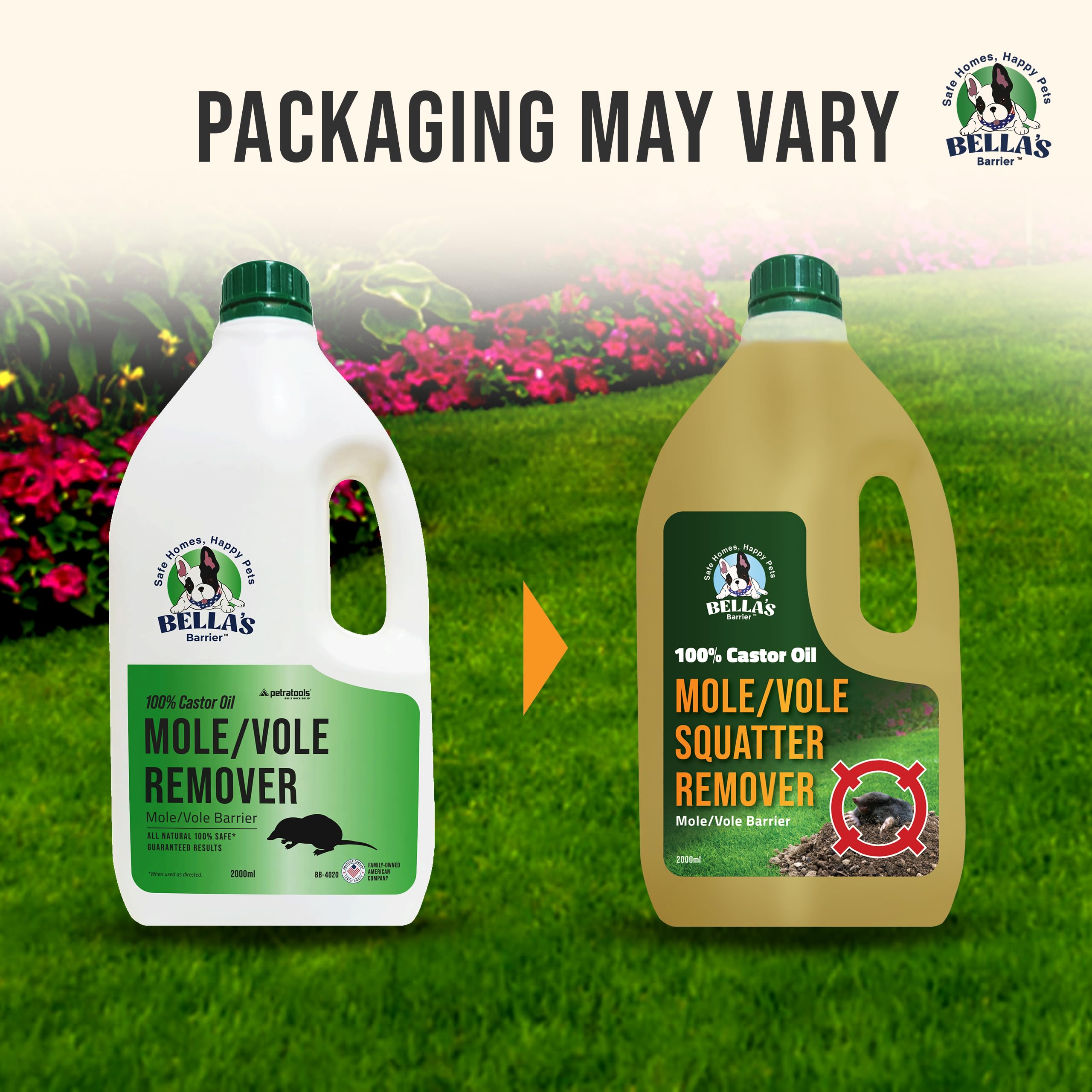 100% Castor Oil for Mole for Lawns Getting Rid of Ground Moles - Most Effective Way to Remove Gopher, Mole, Vole Castor Oil - Pet Safe, Food Grade (33.8 Fl Oz)
