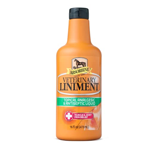 Absorbine Veterinary Liniment Liquid, Topical Relief for Muscle, Joint & Arthritis Pain, 16oz Bottle