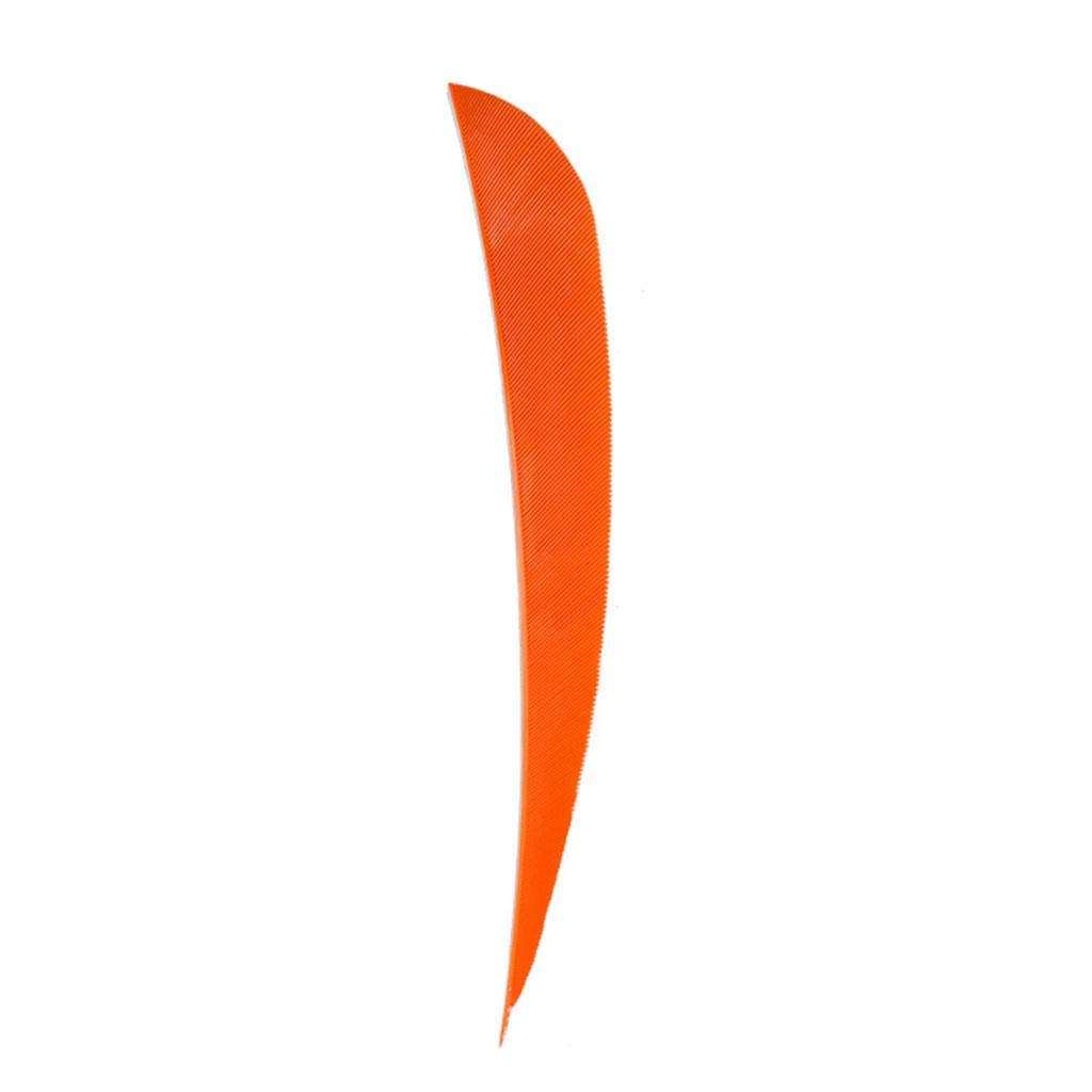 12 Pieces 4 inch Archery Arrow Fletching Right Wing Fletches AI LI WEI (Color : Orange)