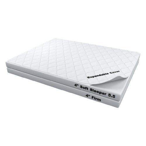 8 Inch Soft Sleeper 5.5 Full / Double RV/Truck Mattress Bed With 4 Inches of Visco Elastic Memory Foam Assembly Required USA Made
