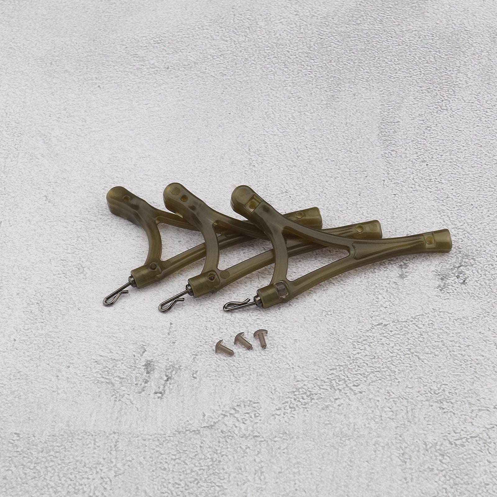10PCS Anti Tangle Set Carp Fishing Rigs with Swivels Anti Knotting System Side Bend Rolling Swivel Fish Tackle Carp Rigs Tool Carp Fishing Accessories