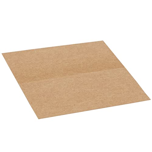 200 Pack Kraft Paper Place Cards for Table Setting, Blank Name Cards for Wedding Reception, Baby Shower, Graduation, Birthday, Table Numbers (3.5 x 2 In, Brown)