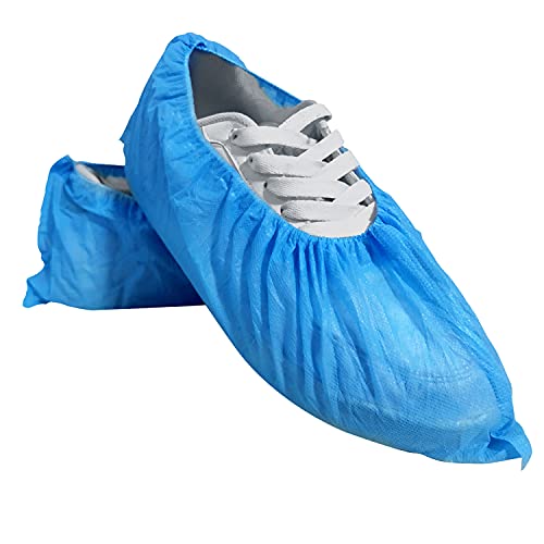 200 Packs Shoe Covers Disposable Non Slip, LyncMed Durable Shoe Cover Booties Covers (Large Size,Fit most of People))
