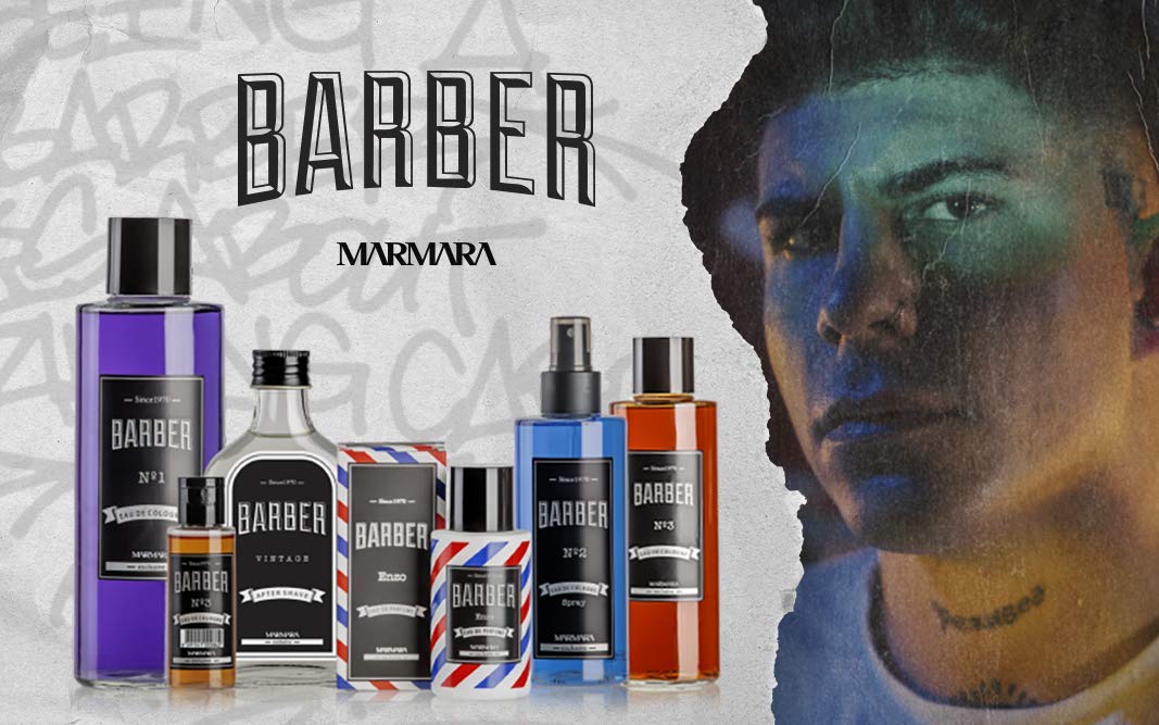 Marmara Barber Cologne - Best Choice of Modern Barbers and Traditional Shaving Fans Glass Bottle (500 ml, No7)