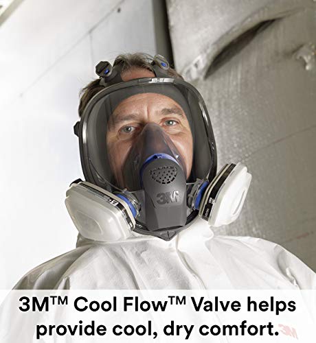 3M Ultimate FX Full Facepiece Reusable Respirator FF-402, Mold, Painting, Sanding, Chemicals, Gases, Dust, Medium
