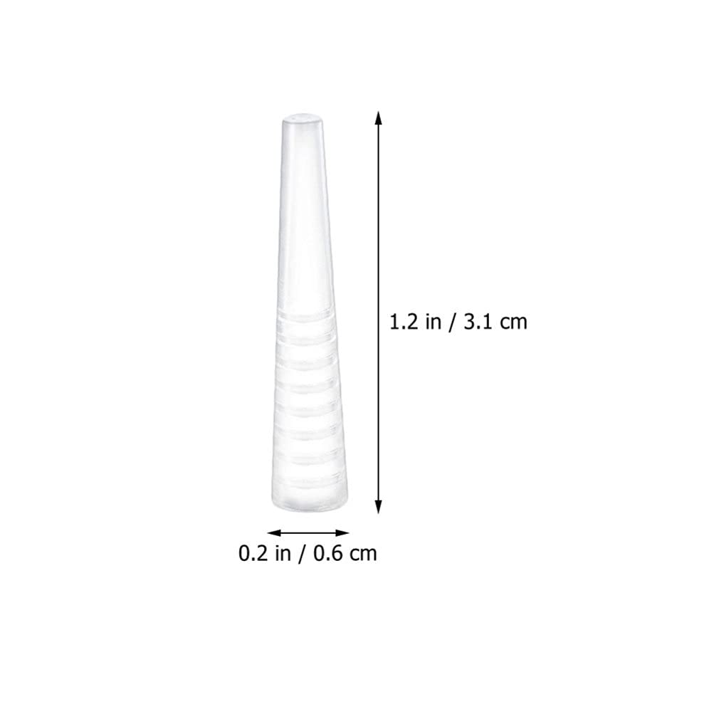 50pcs Tweezer Covers Transparent Tweezer Tip Covers Silicone Grafting Eyelashes Tips Covers Transparent Tweezer Point Protectors