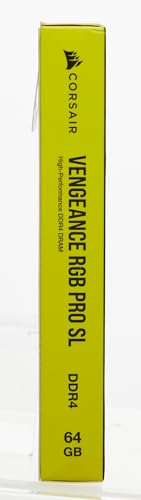 CORSAIR VENGEANCE RGB PRO SL 64GB (4x16GB) DDR4 3600 (PC4-28800) C18 1.35V - White