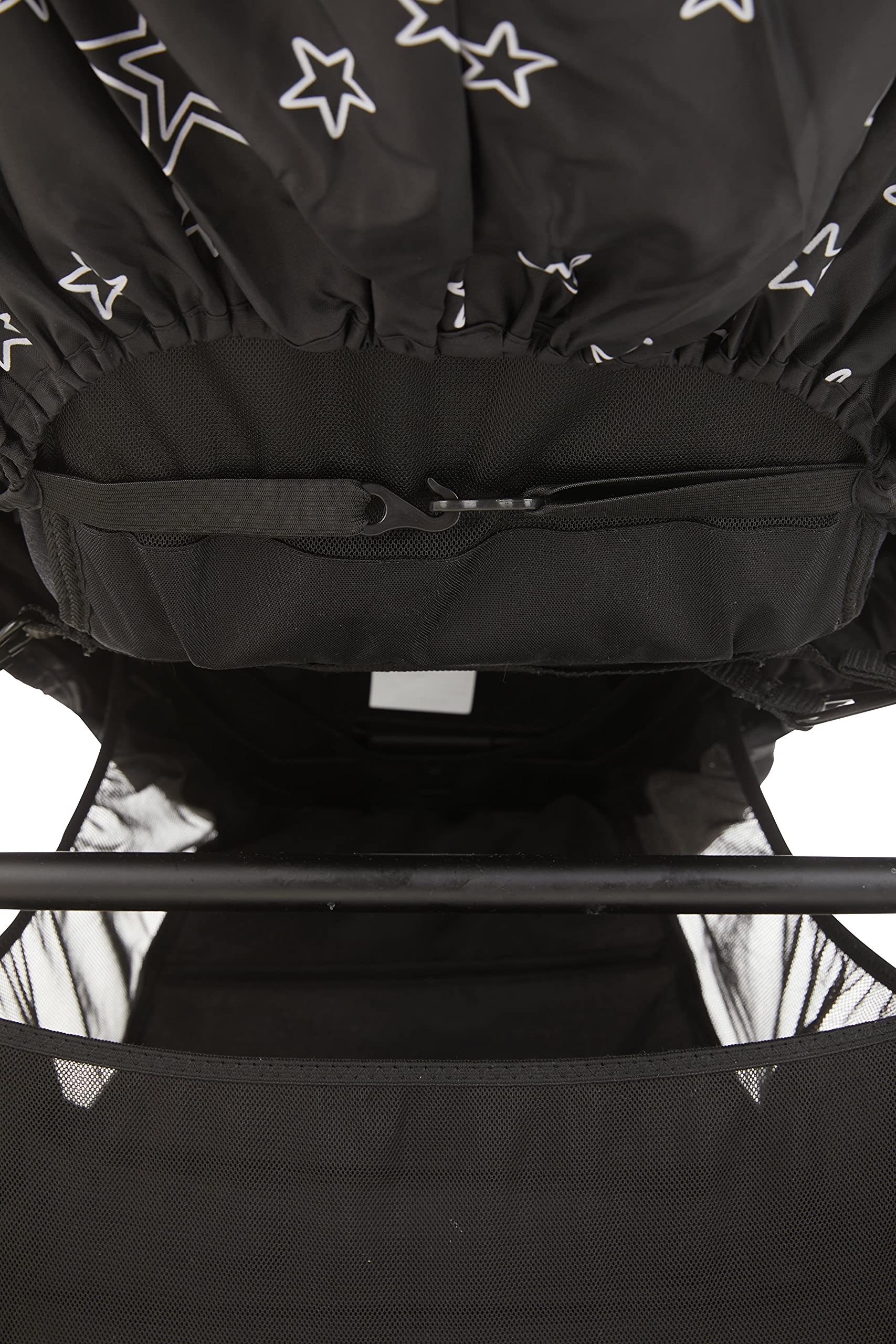 First Essentials Stroller Rain Cover Universal, Baby Travel Weather Shield, Windproof Waterproof, Protect from Dust Snow (Black)
