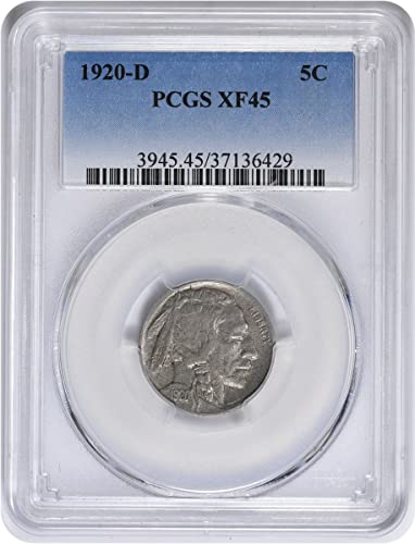 1920 D Buffalo Nickel PCGS EF