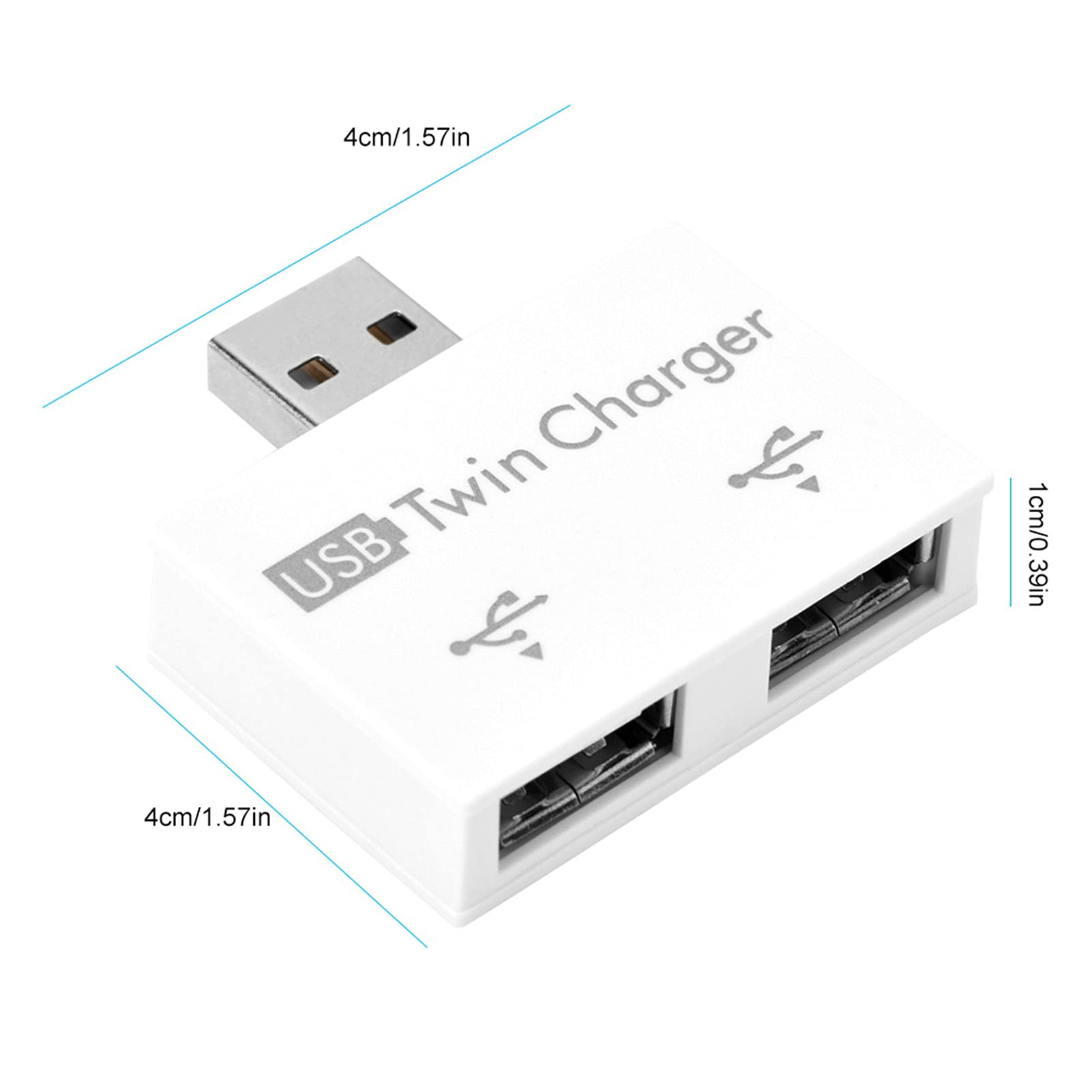 USB Hub, Firm Plug and Play Hub for Travel for Laptop for Home for Computer(White, 12)