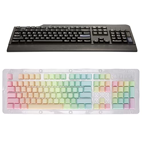 104Pcs PBT Keycaps Keycap Set,Colorful DIY Keycaps for Mechanical Keyboard,Ergonomic Matte Appearance Design,Gaming Keyboards Keycaps Replacement