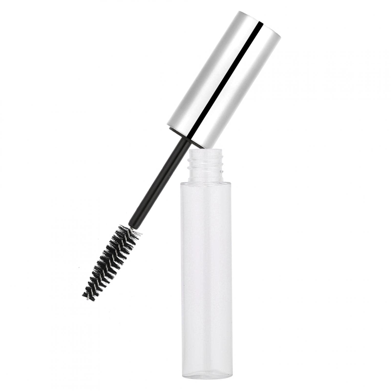 Empty Mascara Tube and Wand, 5 Colors 10ml Empty Eyelash Growth Plastic Oil Tube Container Refillable Mascara Bottle Diy Mascara Brush Container, Cosmetics Supplies