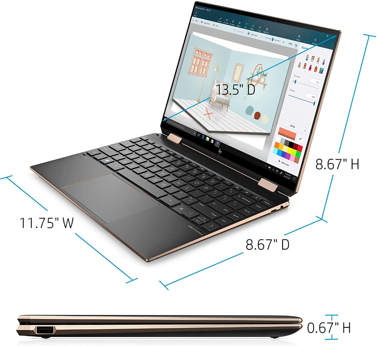 New Spectre x360 2-in-1 13.5" 3K2K OLED Ultra HD Touch-Screen Lapto
