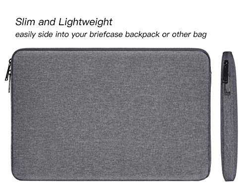 15.6 16 Inch Laptop Case for Dell Inspiron 15 3000 5000, Asus VivoBook 15.6/Asus Chromebook/Asus ROG/Asus Zenbook 15.6, MacBook Pro 16 Inch A2141/HP OMEN 15, Notebook Sleeve Bag with Small Case, Grey