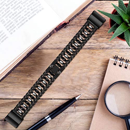 ULTECHNOVO Smartwatch Band Watch Replacement Strap Rhinestone Watch Accessories Watch Strap Watch Frame Wristband