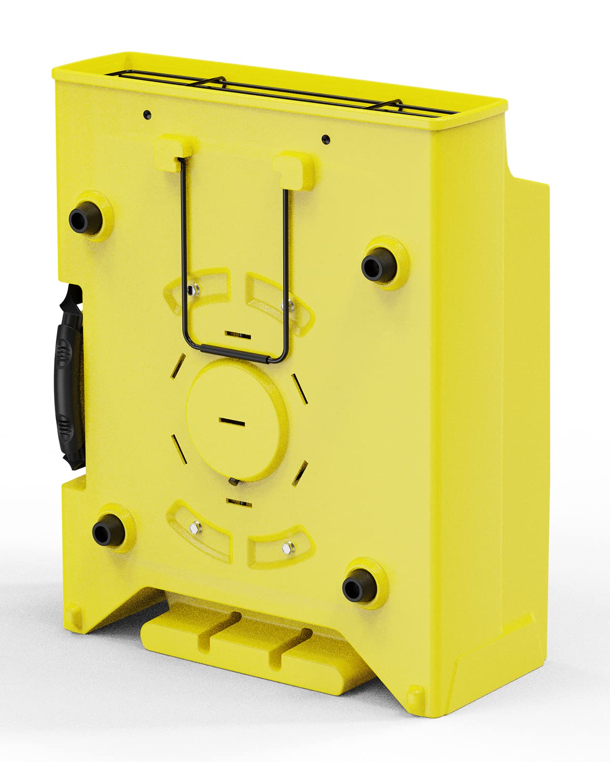 AlorAir 4 Pack Zeus 900 Air Mover Commercial Blower for Carpets, Walls, Plumbing Use, Variable Speed Floor Blower Fan, 950 CFM with 1.8 Amps, Circuit Breaker Protection, on-Board Duplex GFCI, Yellow
