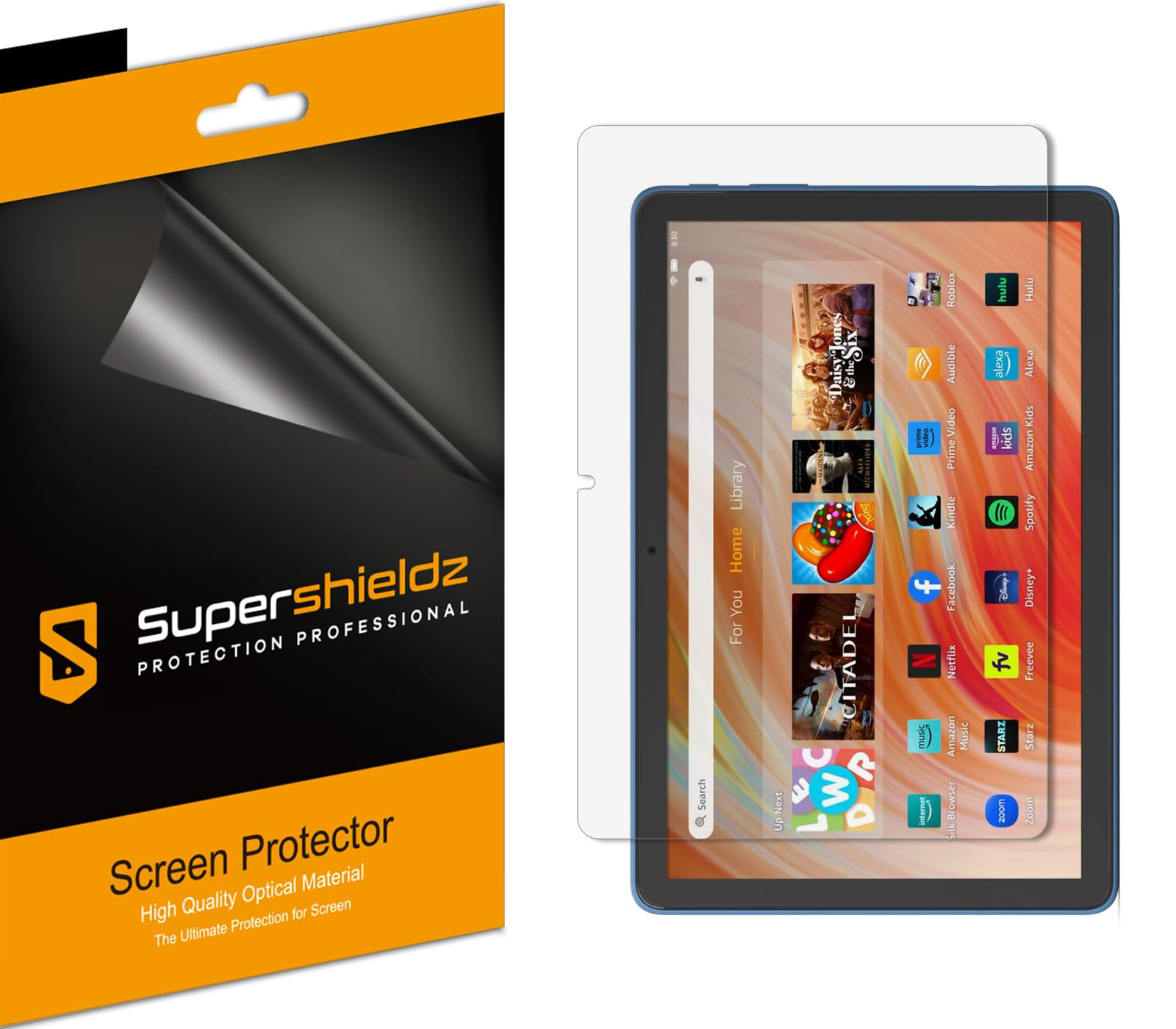 Supershieldz (3 Pack) Designed for All-New Fire HD 10 / Fire HD 10 Plus Tablet 10.1 inch (11th/13th Generation, 2021/2023 Release) Screen Protector, Anti Glare and Anti Fingerprint (Matte) Shield