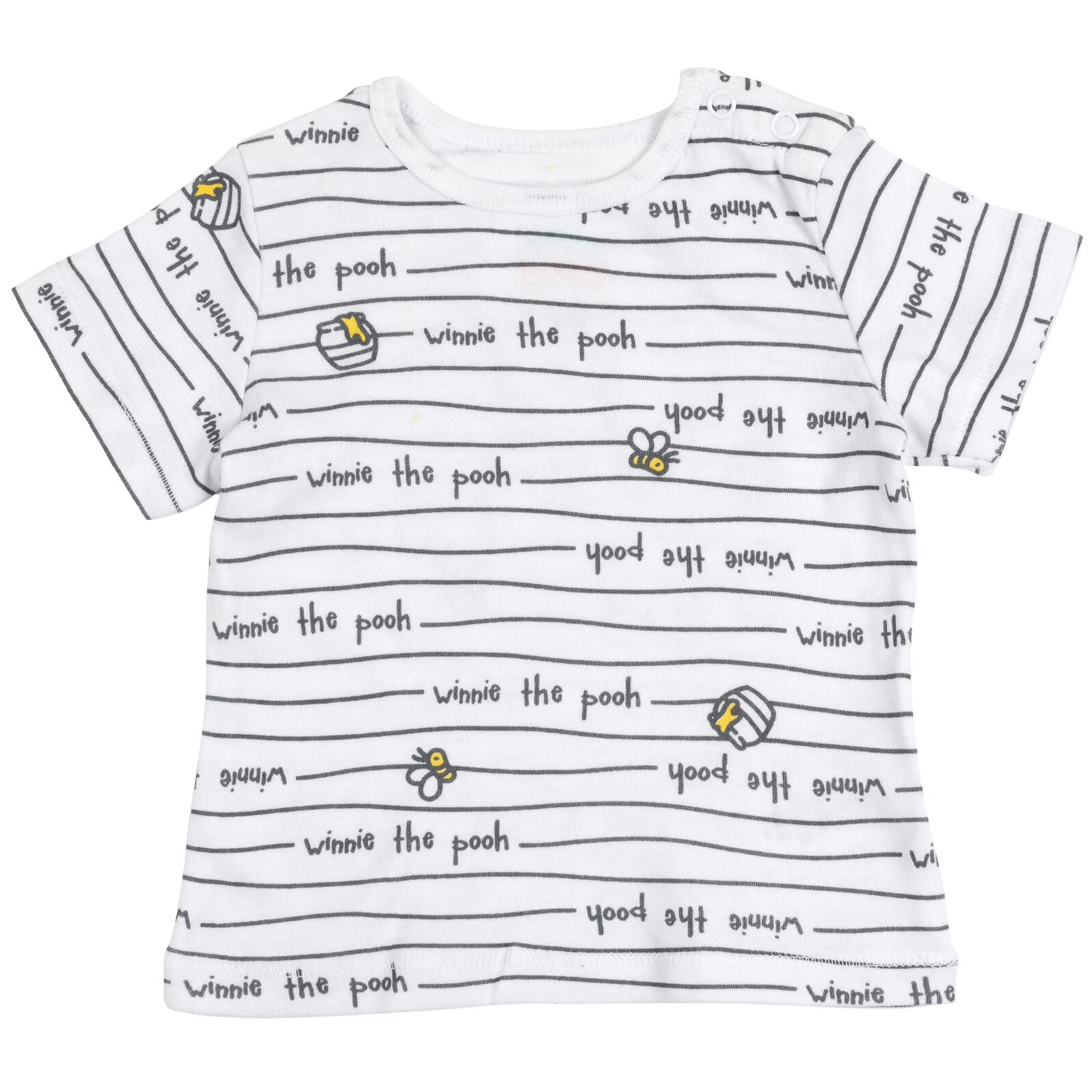 Disney Winnie the Pooh Baby Boys 3 Piece Outfit Set: Overalls T-Shirt Hat 12 Months