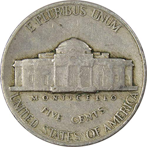 1938 Jefferson Nickel 5 Cent Piece AG About Good 5c US Coin Collectible