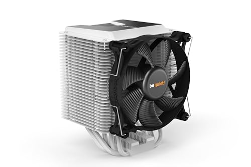 be quiet! Shadow Rock 3 White 190W TDP CPU Cooler | Intel-1700 1200 2066 1150 1151 1155 2011-3 Square ILM | AMD AM4 | Black | BK005