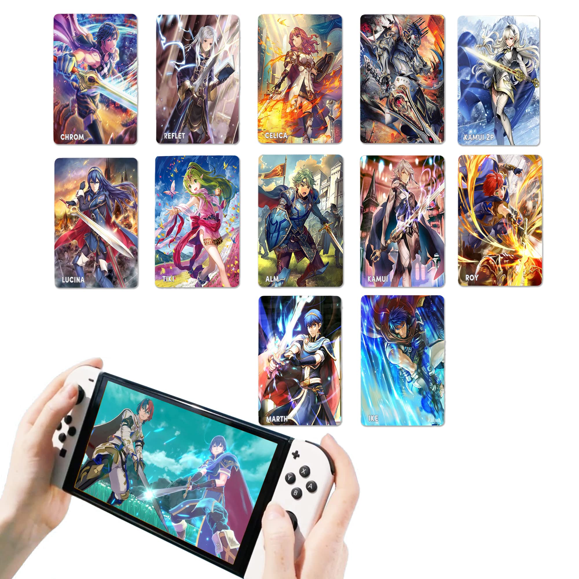 12PCS NFC Cards for Fire Emblem Engage Mini Amiibo Cards Unlimited Use Compatible with Switch Wii U and New 3DS
