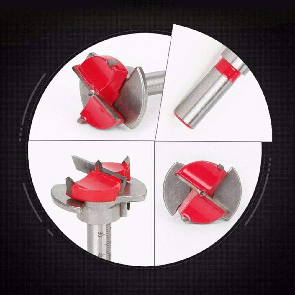 BE-TOOL Hinge Boring Drill Bits, Forstner Drill Bit Alloy,Sharp Woodworking Hinge Hole Cutter With Depth Stop For Woodwork Perforated(∅20mm)