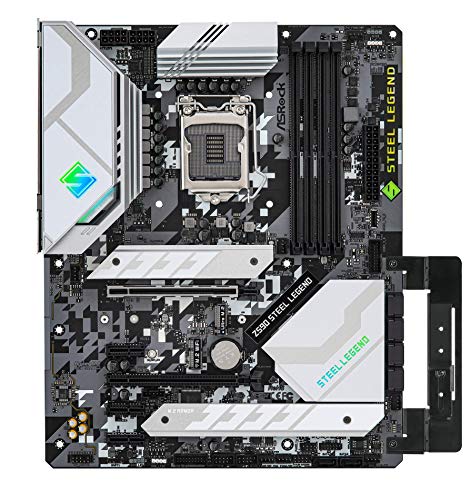 ASRock Z590 Steel Legend Compatible with Intel 10th and 11th Generation CPU (LGA1200) Z590 with Chipset