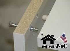 7 mm x 50 mm Highpoint Confirmat Screws, Pozi-Flat Head, Zinc Finish (50)