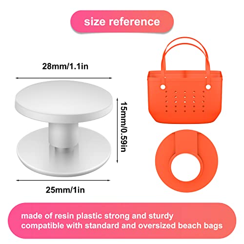 8pcs Replacement Rivets for Beach Bag Handle, Bogg Bag Accessories Button Bag Strap Button for Beach BagĀ Neoprene Tote Bag Straps Standard XL Rubber Pool Bag