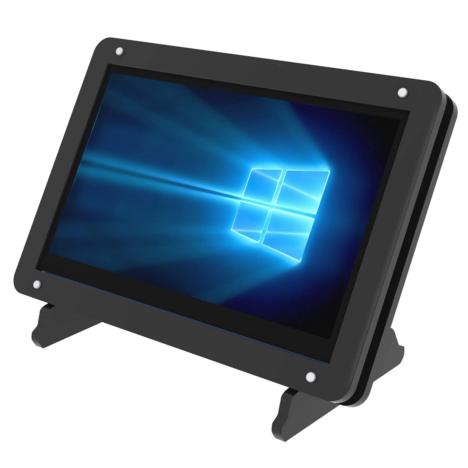 5 inch Capacitive Touch Screen for Raspberry Pi 4-800x480 Pixels HD HDMI Display Touchscreen Portable Monitor with Acrylic Case, Holder and Cables (Support Pi 3B+ & Pi 4,Windows)