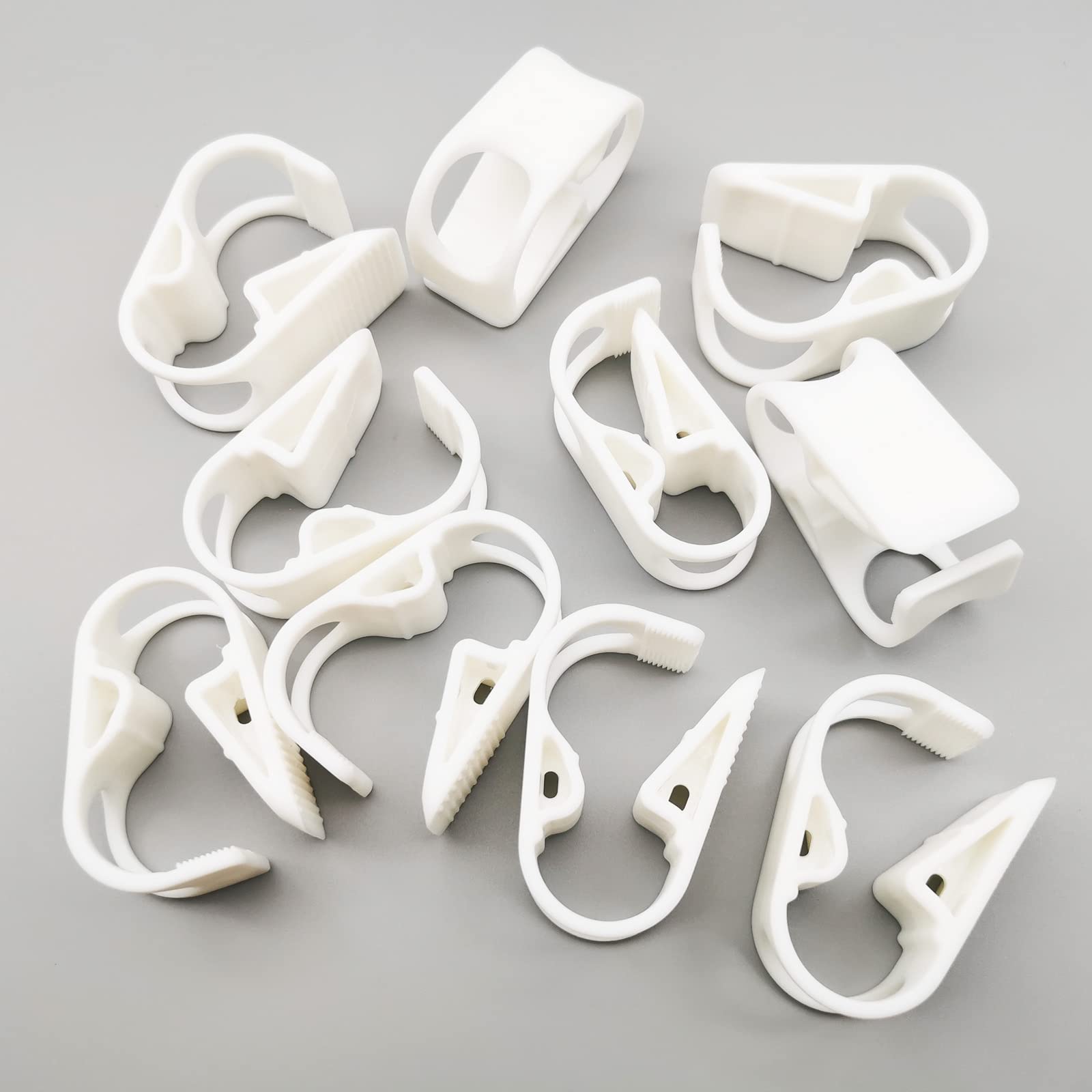 10PCS PBT Plastic Tubing Clamp 140 Degree Celsius Heat Resistant Adjustable Tube Clip Laboratory Industrial Flow Control Hose Clamp