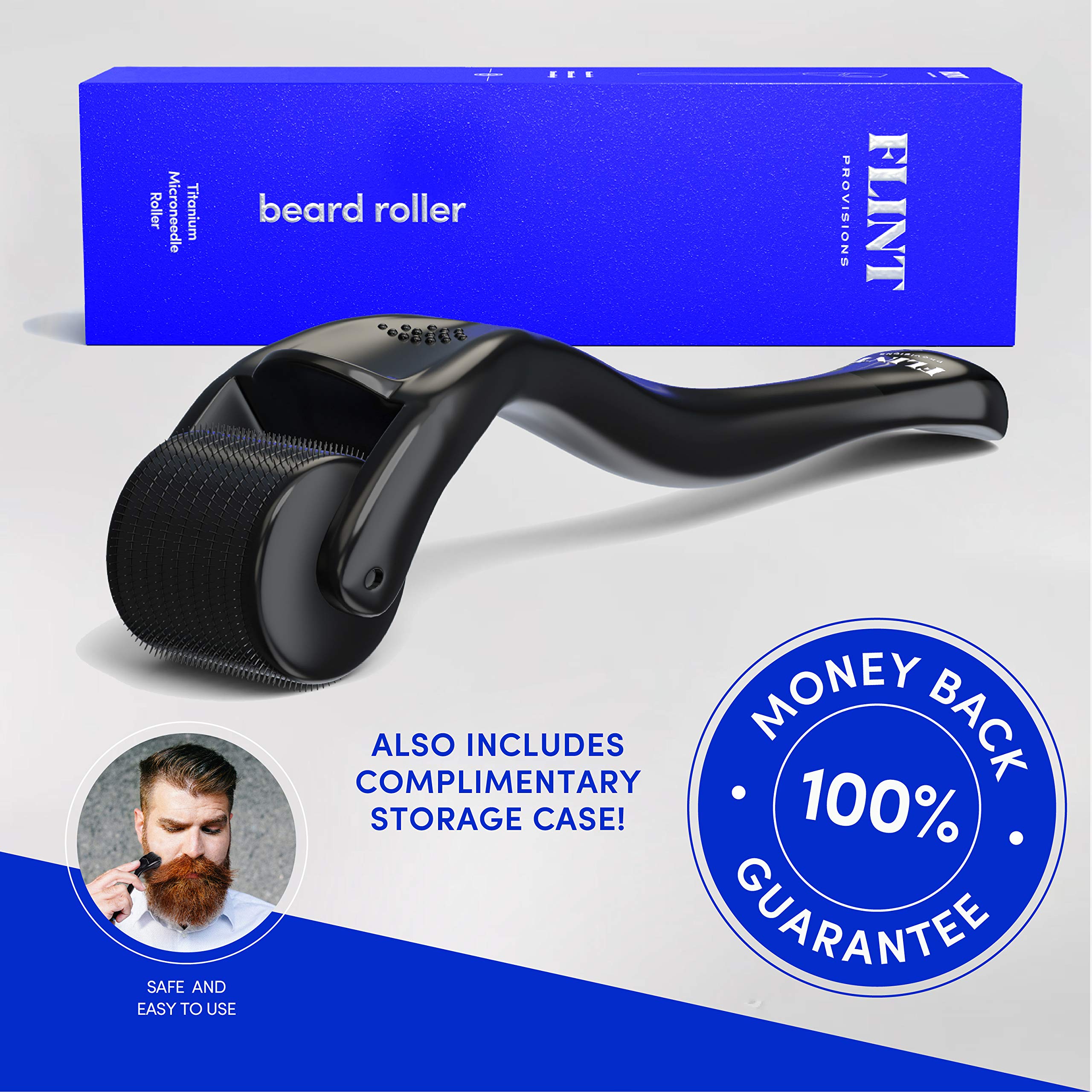 Beard Roller - 540 Titanium Micro Needle 0.25mm - Beard Grooming & Beard Club