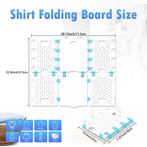 BoxLegend Shirt Folding Board Easy to Fold Clothes Folding Board Sturdiness Clothes Folder Durability T Shirt Folder Board Wrinkle Free Shirt Folding Board Adult V4