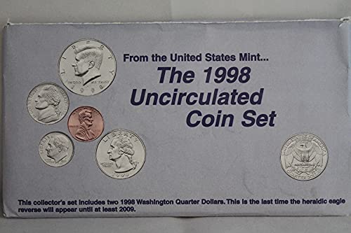 1998 P, D U.S. Mint - 10 Coin Uncirculated Set with CoA Uncirculated