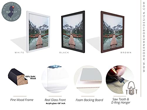 13x20 Picture Frame White - Wood 13x20 Poster Frame 13x20 Frame Glass Gallery Wall
