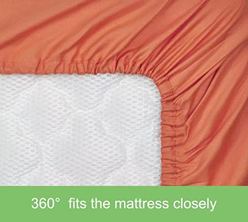 4 Pack Bassinet Fitted Sheets 33x20 Fits Baby Delight, Mika Micky, KoolaBaby, Dream On Me, ANGELBLISS and Rectangle Bedside Sleeper Mattress, Soft and Breathable Cotton