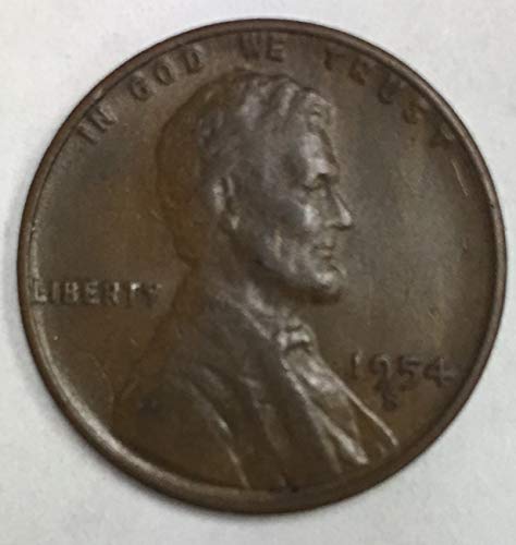 1954 S Lincoln Wheat Penny Average Circulated Good to Fine