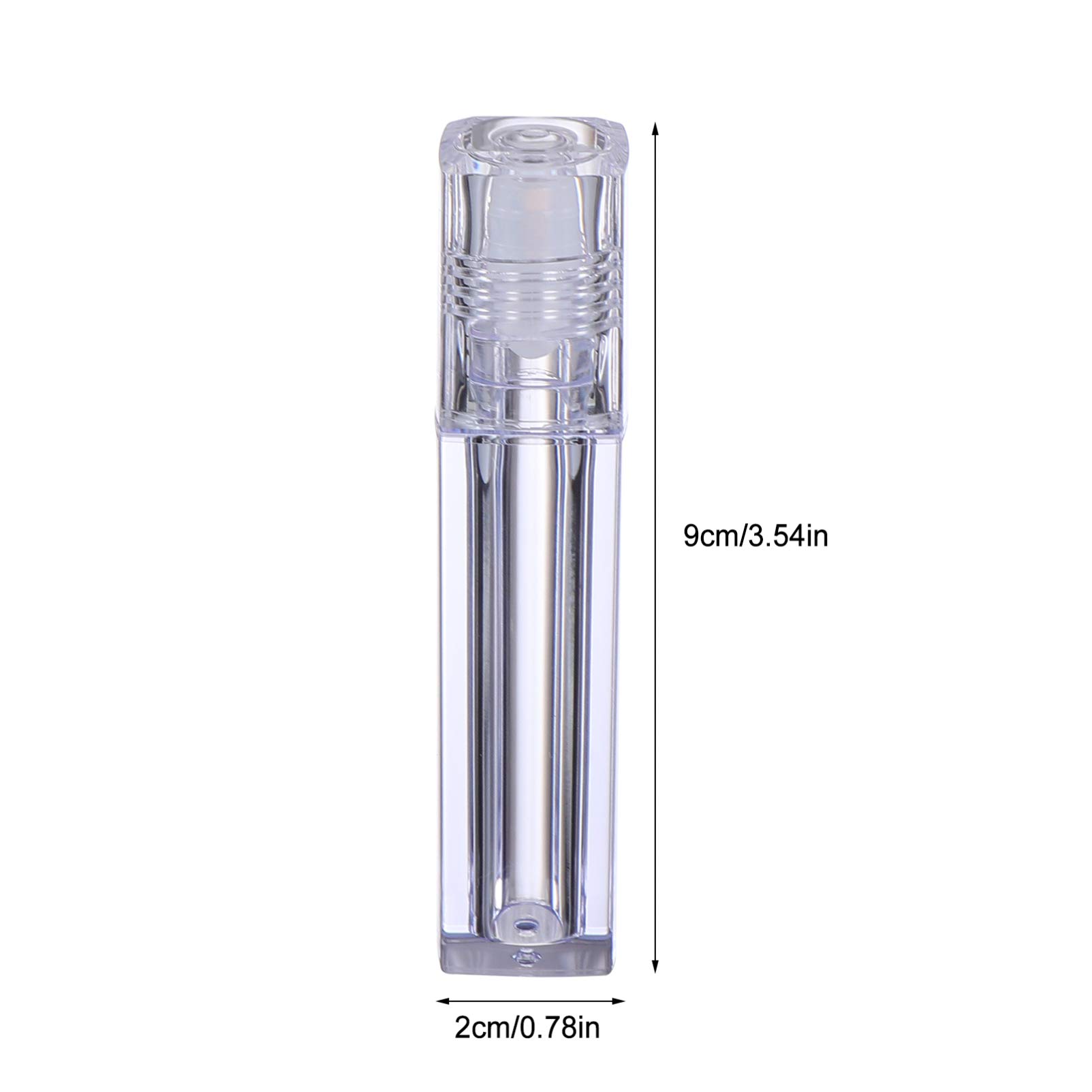 Beaupretty 10pcs Lip Gloss Tubes Empty Lip Gloss Containers Plastic Clear Mini Refillable Lip Balm Eyeliner Mascara Bottles Reusable Lipstick Wand Transparent
