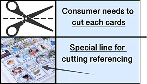 90 Real Life Photos Picture Cards & 3 Home, School, & On The Go Chart -Great for Childrenās Daily Routine, Chores & Responsibilities -Promotes Great Behavior & Independence (Consumer Needs to Cut)
