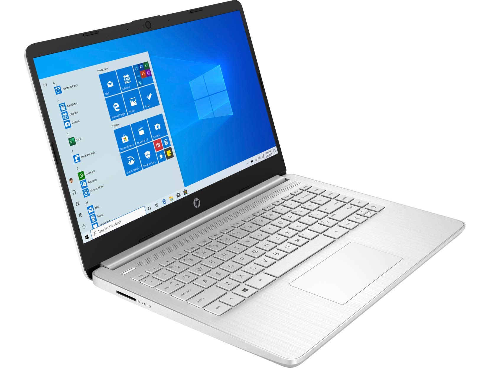 HP 14" Touchscreen Ultra Light Laptop, Micro-Edge HD Display, AMD 3050U(Up to 3.2GHz), 16GB RAM, 64 GB eMMC+128GB SSD, 1 Year Office 365, Webcam, HDMI, WiFi, w/GM Accessories