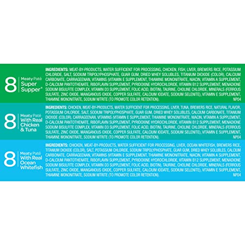 9Lives Seafood & Poultry Favorites Wet Cat Food Variety 5.5 Ounce (24 Pack)