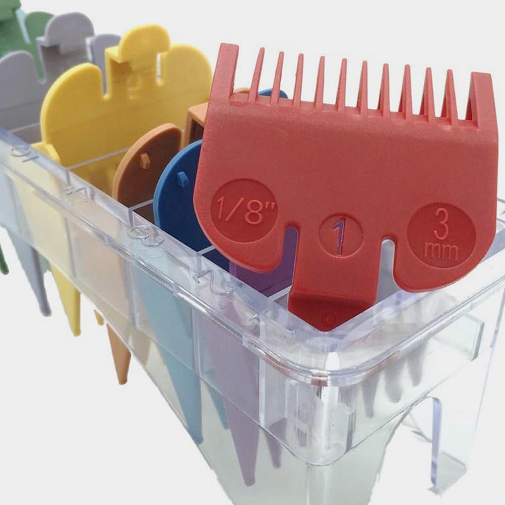 EXCEART Guide Comb Storage Box Hair Clipper Storage Box Limit Comb Organizer Guide Comb Storage Case Hair Tools Supplies Organizer for Barbershop